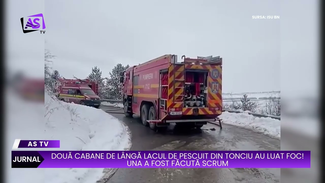 Două cabane de lângă lacul de pescuit din Tonciu au luat foc! Una a ...